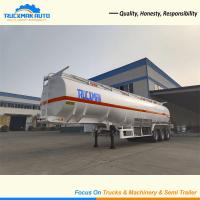 China 45000 Liter Oil Tank Trailer 3 Axle 16 Tons Carbon Steel Fuel Transport for sale