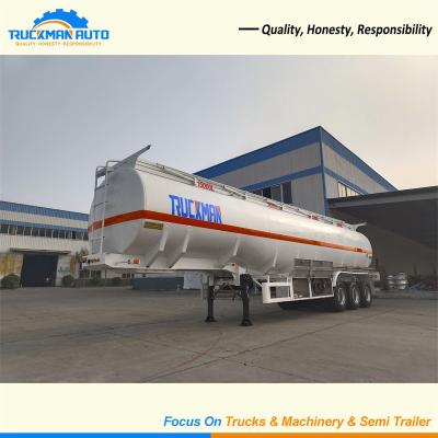 China 45000 Liter Oil Tank Trailer 3 Axle 16 Tons Carbon Steel Fuel Transport for sale