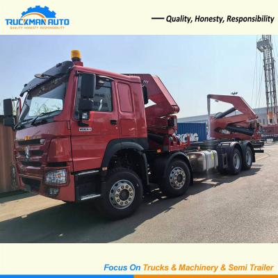 China Durable 8X4 400HP SINOTRUK HOWO Container Side Loader Truck For Guyana for sale