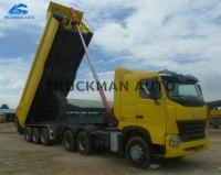 China Custom Body Size Dump Semi Trailer Easily Operating With Stronger Hooks for sale
