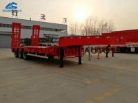 China Customizec 70 Tons Low Bed Container Trailer Used For Transport Excavator for sale