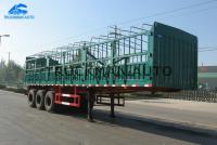 China 3 Axle Fence Semi Trailer 70 Tons Loading Capacity 12500x2500x1500mm for sale