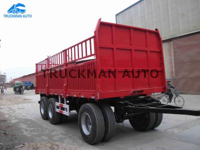China 3 Axles Full Trailer Truck  60 Tons Loading For Container And Bulk Goods for sale