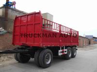 China 20ft Container Full Trailer Truck Loading Capacity 35 Tons With 3 Axles for sale