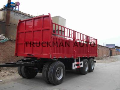 China 20ft Container Full Trailer Truck Loading Capacity 35 Tons With 3 Axles for sale
