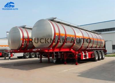 China Truckman 40 Cbm Aluminum Fuel Tank Semi Trailer Three Axles Oil Tanker for sale