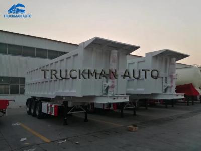 China 60 Ton Dump Semi Trailer 3 Axles Heavy Duty Mining Transport Q345 Steel for sale