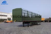 China 3 Axle 70 Ton Heavy Duty Fence Semi Trailer with Sidewall and Grills 12500x2500mm for sale