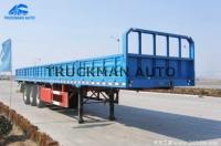 China 12.5m Side Wall Cargo Semi Trailer Q345 Steel 50 Tons Capacity JOST Landing Gear for sale