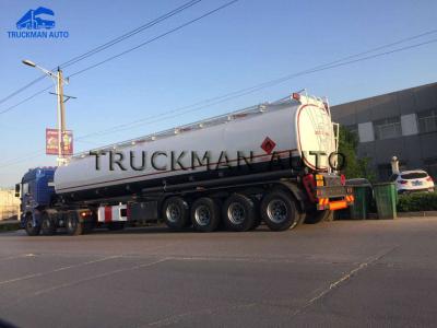 China 50m³ 4 Axles Oil Tank Trailer 3-7 Compartments Q345 Steel China Manufacturer for sale