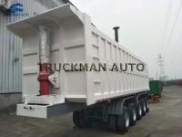 China 5 Axle Heavy Duty Semi Tipper Dump Trailer 70 Ton Capacity Hyva Lifting for sale