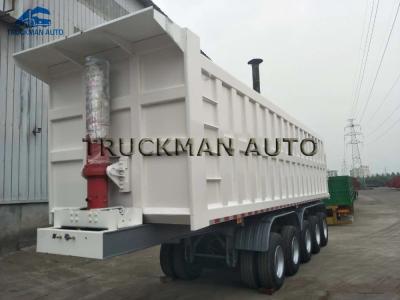 China 5 Axle Heavy Duty Semi Tipper Dump Trailer 70 Ton Capacity Hyva Lifting for sale