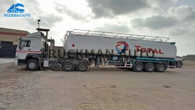 China Durable Fuel Tanker Semi Trailer 54000 Liter 6 Compartments Carbon Steel Q345 for sale