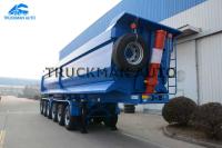 China Mining Dump Semi Trailer  80-100 Tons 6 Axles High Strength Buckets Size 40cbm for sale