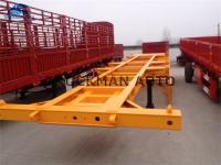 China 20ft 40ft Skeleton Semi Trailer Q345 Steel Container Trailer 30-60T Capacity for sale