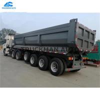 China U Shape Tractor Trailer Dump Trailer ,  Load Trail Dump Trailer For Ghana Hyva Brand Lifting for sale