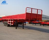 China Bulk Cargo Tipper Semi Trailer , Semi Trailer Dump Truck With Container Lock for sale