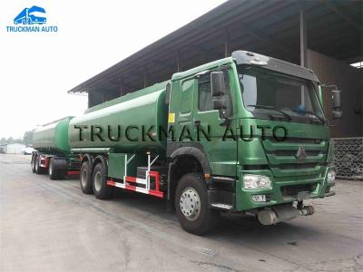 China 20m3 Full Petrol Tank Trailer 3 Axles 30 Tons Q345B Steel Customized Size for sale