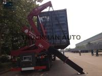 China 20 / 40 Feet  Side Loader Trailer , Sidelifter Container Trailer  37 Tons Crane for sale