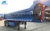 China 2 Axle Dump Semi Trailer 30-40 Ton Capacity Heavy Loading Mining U Type Cargo Box for sale