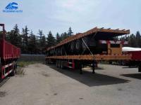 China Safety Transport Flatbed Container Trailer Transport 40 Ft With Linglong Tire for sale