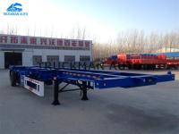 China Skeletal Container Semi Trailer Loading 20 / 40 Feet 12 Units Container Lock for sale