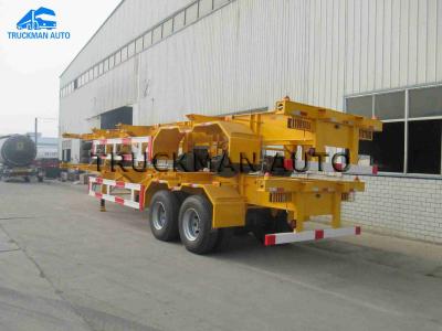 China 20 Feet Skeletal Container Trailer 30 Tons Loading Any Colors Triangle Tires for sale