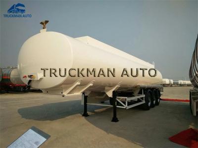 China 3 Axle 50000 Liter 55m3 Oil Fuel Tank Trailer 12500x2500x3800mm Anti Corrosive for sale