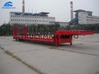 China Custom Colors Painting Low Bed Semi Trailer Loading 40 Tons Machinery for sale