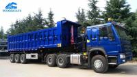 China 3 Axles 70 Ton Dump Semi Trailer Q345B Steel HYVA Hydraulic Lifting System for sale