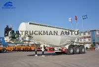 China 35 Cbm Cement Tanker Trailer 3 Axles Tank Body Thickness 3mm Wechai Motor for sale