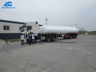 China Explosion Proof Oil Tanker Semi Trailer 40-50 Cbm 3 Axles 5 Compartments Gasoline Tank Trailer for sale