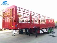 China 12.5m 3 Axles Fence Semi Trailer 50 Ton Capacity Q345B Steel Removable Sides for sale