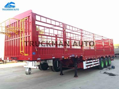 China 12.5m 3 Axles Fence Semi Trailer 50 Ton Capacity Q345B Steel Removable Sides for sale