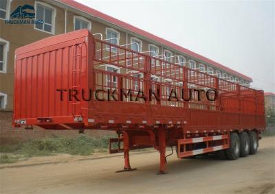 China Heavy duty 60 Tons Fence Semi Trailer ABS System For Bulk Cargo Transport for sale