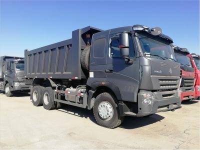 China Grey Second Hand Tipper Trucks , Used Howo Trucks With Daily Maintenance for sale
