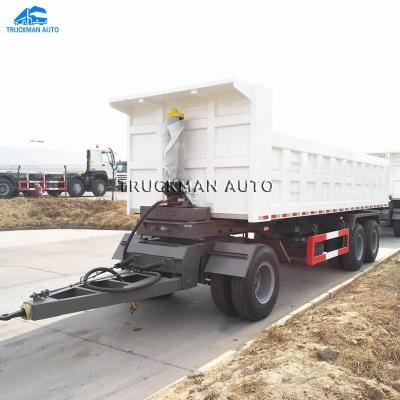 China Drawbar Dump Trailer 13T Axle 50mm Kingpin for Mining Construction Haulage for sale