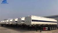 China 4 Axles 60000 Liters Oil Tank Trailer 60m3 Fuel Transport Semi Trailer for sale