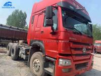 China 2016 HOWO Used Tractor Truck 380HP 102km/h 40-70 Ton Capacity Low Cabin for sale