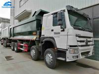 China 12 Wheel 50 Tons U Shape Cargo Box Howo Dump Truck 371 for sale