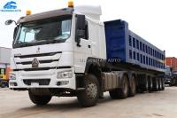 China 60 Ton 5 Axle HYVA Lifting Dump Semi Trailer for Ghana Mining Transport for sale