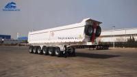 China Truckman 70 Ton 6 Axle 45m3 Dump Semi Trailer with Tarpaulin High Strength Steel for sale