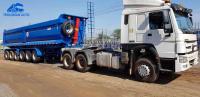 China 9 Axles 60 Ton 45 Cubic Meters Dump Semi Trailer Truck with HYVA Hydraulic System for sale