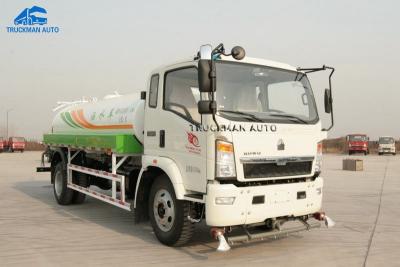 China Sinotruck Howo 8.25R16 10 CBM Water Sprinkler Truck Euro 3 Engine for Road Cleaning for sale