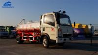 China Sinotruk HOWO 5m³ Suction Tanker Light Truck 24V Air Brake for City Cleaning for sale