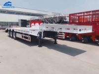 China Automatic Welding FUWA Axle 50T Low Bed Semi Trailer for sale