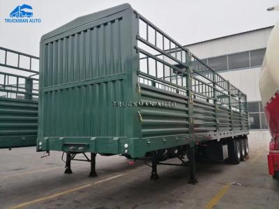 China 20FT Container 50T Flatbed Fence Semi Trailer For Transport Work for sale