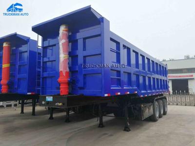 China 60 Ton 3 Axle Dump Trailer for Bauxite Coal Gravel Transport for sale