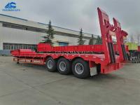 China BPW 3 Axles 60 Tons Loading Low Bed Semi Trailer for sale