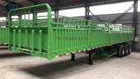 China 60000kg Flatbed Side Wall Trailer For Container Bulk Cargo Transport for sale